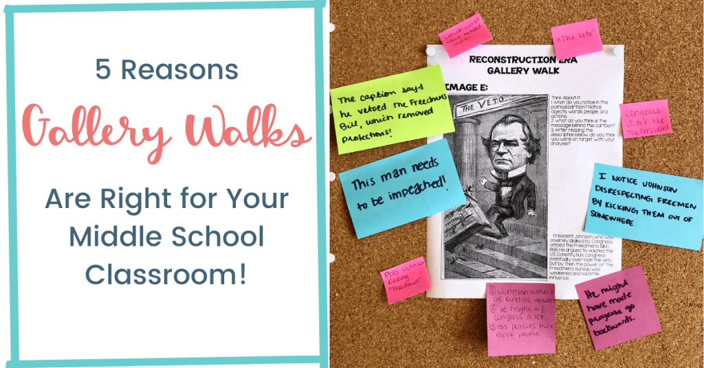 5 Reasons Gallery Walks Are Right for Your Middle School Classroom